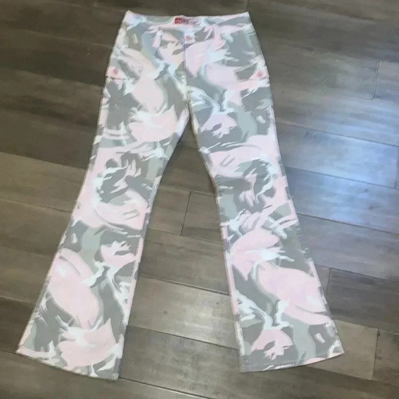 Lazer Jeans | Pants & Jumpsuits | Lazer Jeans Pink Camo Y2k Flares ...